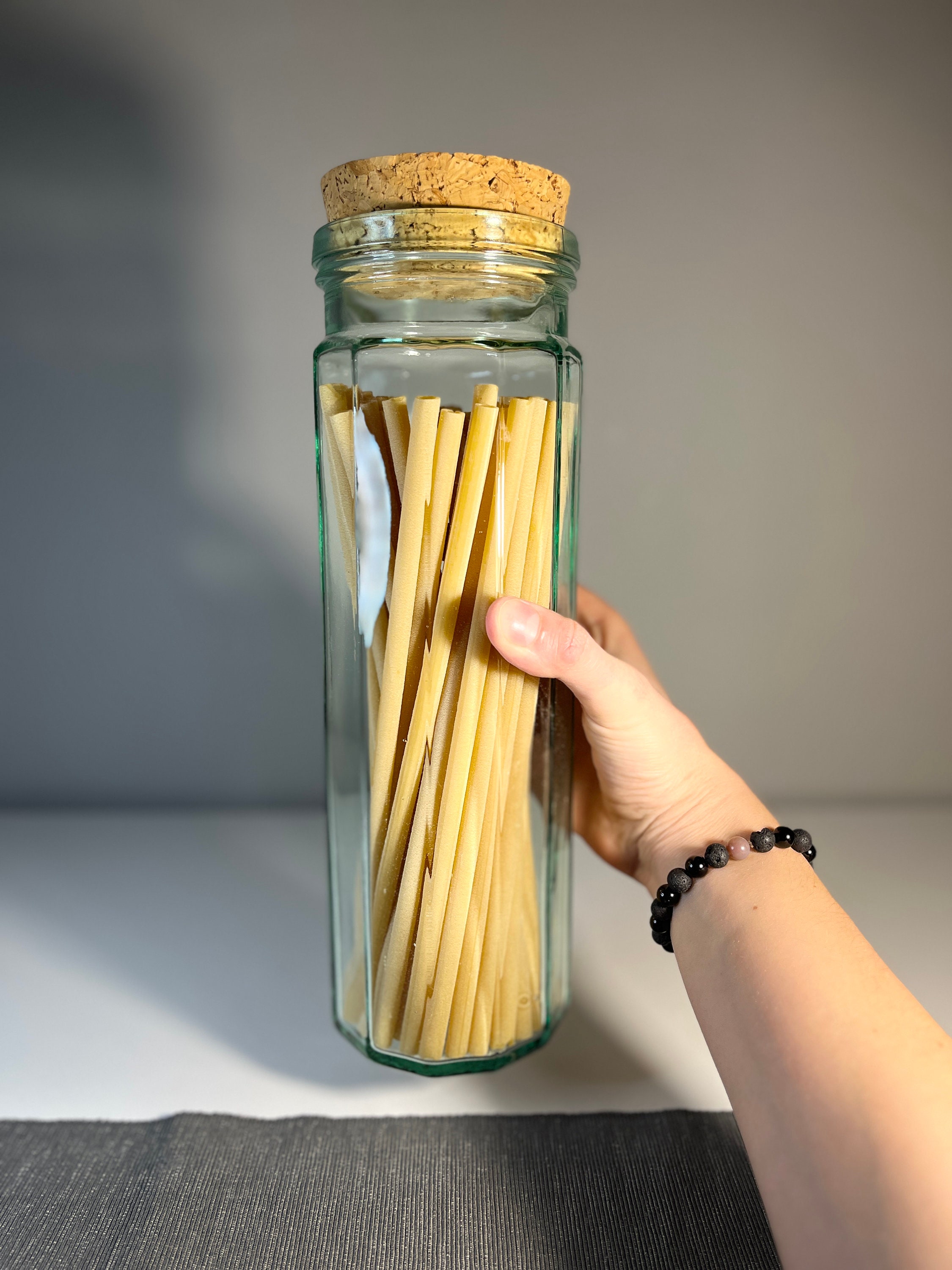 Classic Italian Spaghetti Pasta Storage Glass Jar Made in Italy House ...