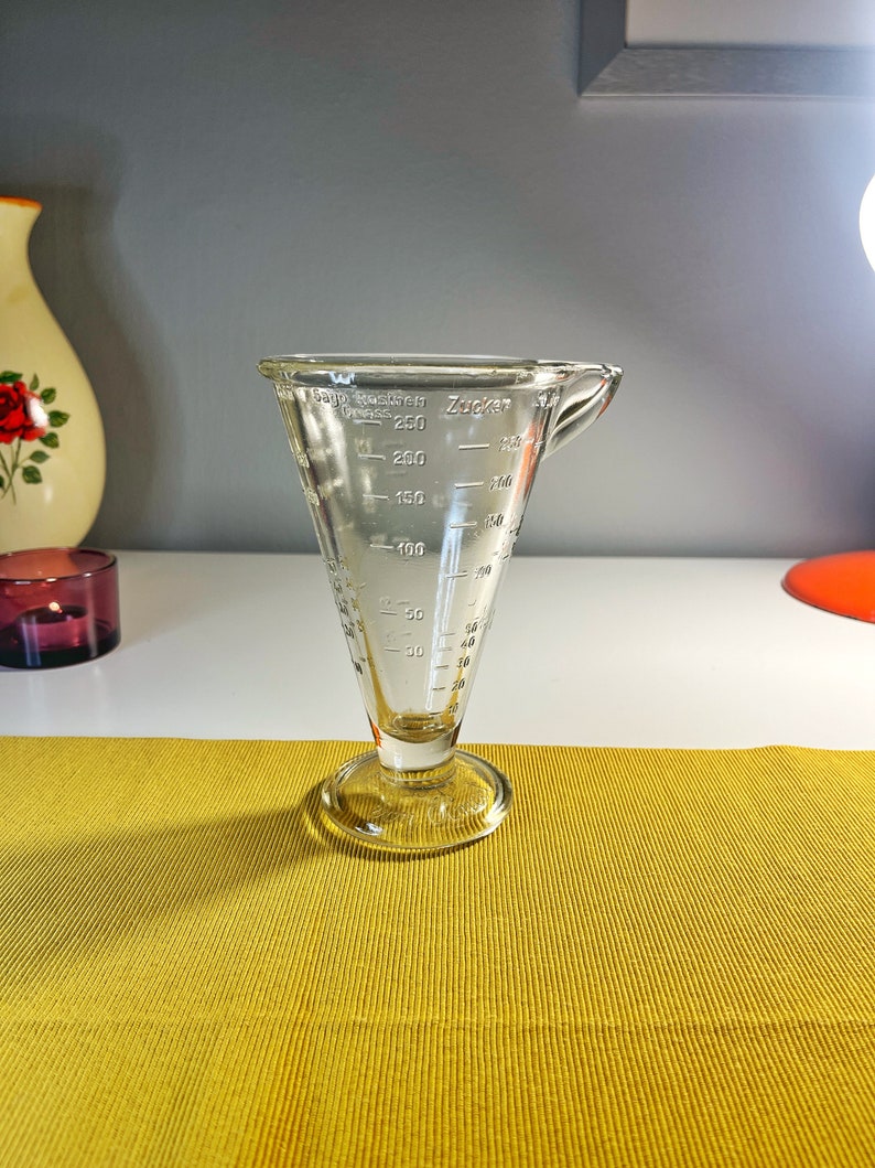 Unique Glass Measuring Cup Von Poncet Germany - Kitchen Decor - Etsy