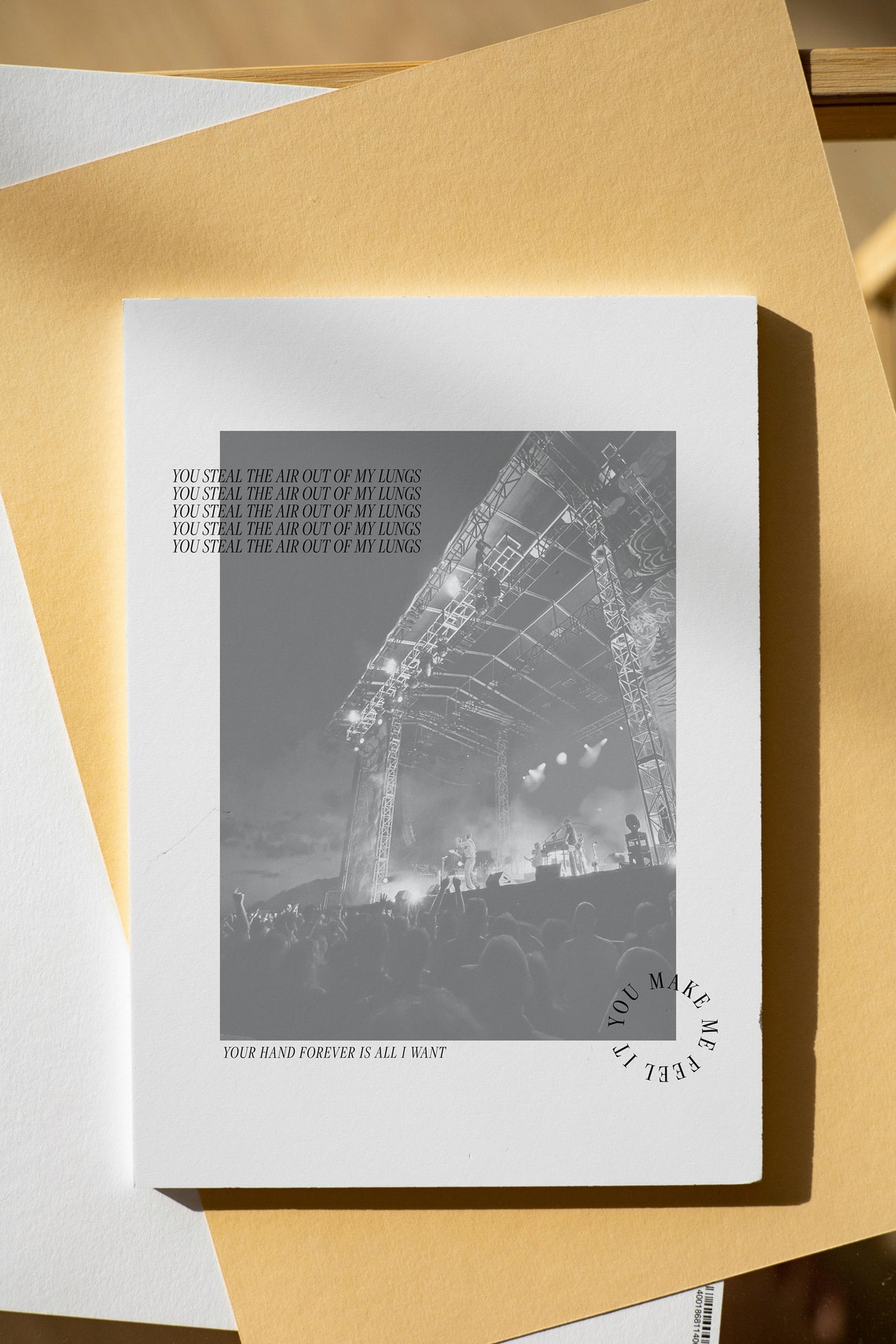 You Make Me Feel It Bleachers Poster - Etsy