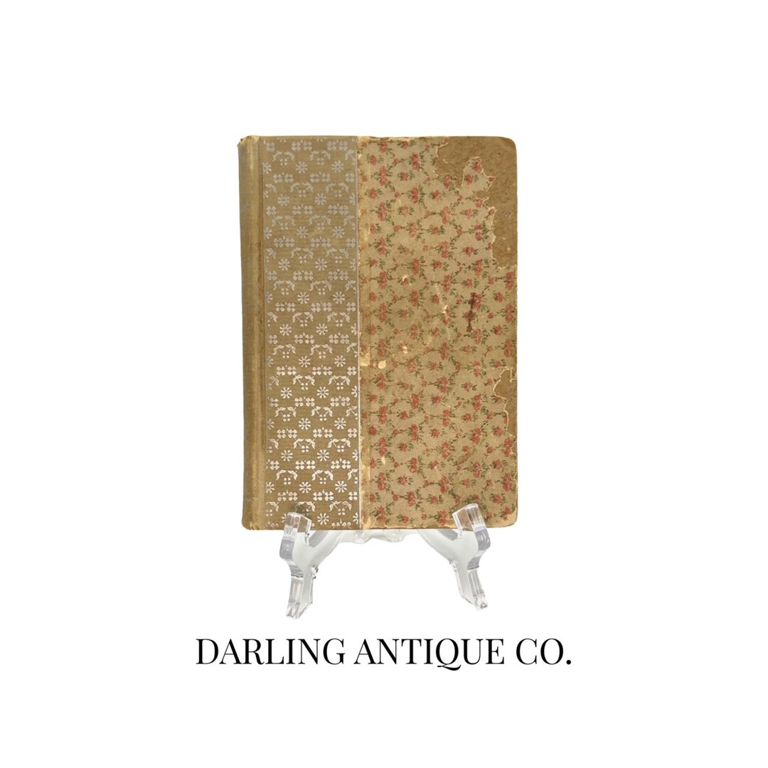 Antique Book Longfellow's Poems 1800s Hardcover Book With Silver and ...