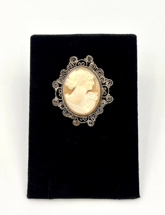 Shell Style Brooch Pin 925 Sterling Silver Mexico Tax… - Gem