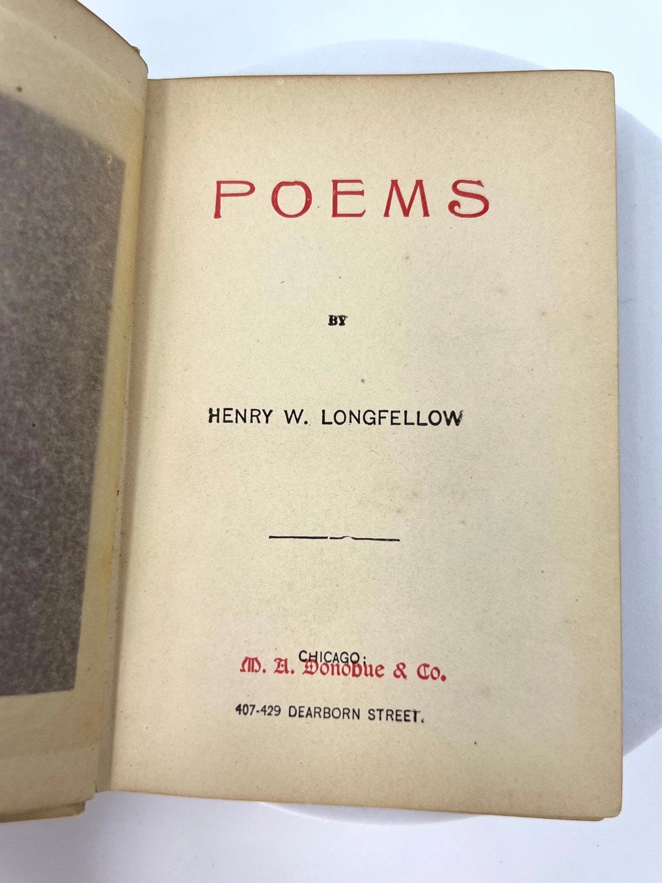 Antique Book Longfellow's Poems 1800s Hardcover Book With - Etsy