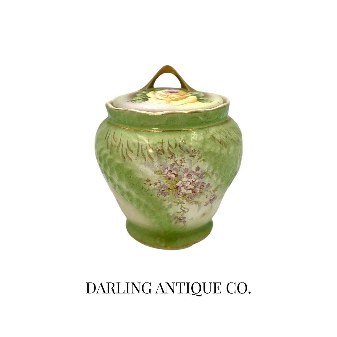 Limoges Biscuit Jar for Kitchen Cookie Jar Vintage Cottage Kitchen ...