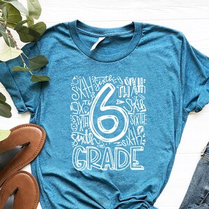 Sixth Grade Teacher, Teacher Grade Gift, 6th Grade Shirt, Sixth Grade ...