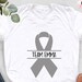 Brain Cancer Shirt, Team Cancer Shirt, Custom Brain Cancer Shirt, Gray ...