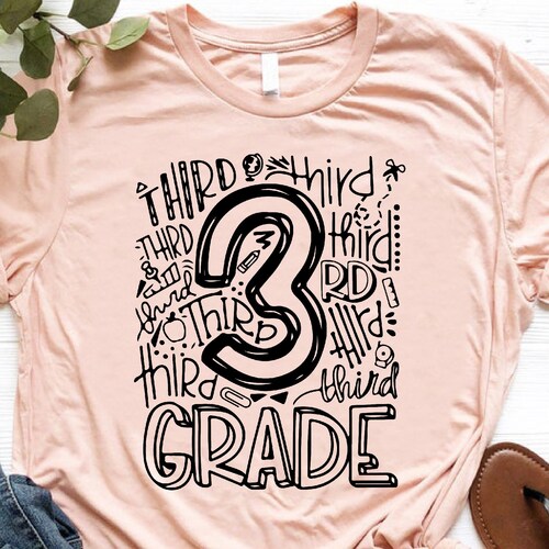 Teacher Shirt for Third Grade Teacher Teacher Gift for 3rd - Etsy