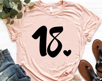 18th Birthday Shirt - Etsy