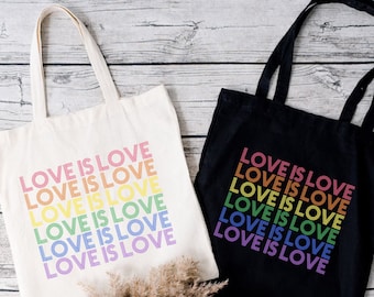 Mermaid Tote Bag Rainbow Totes Watercolor Tote Bag Pride Totes LGBTQ ...