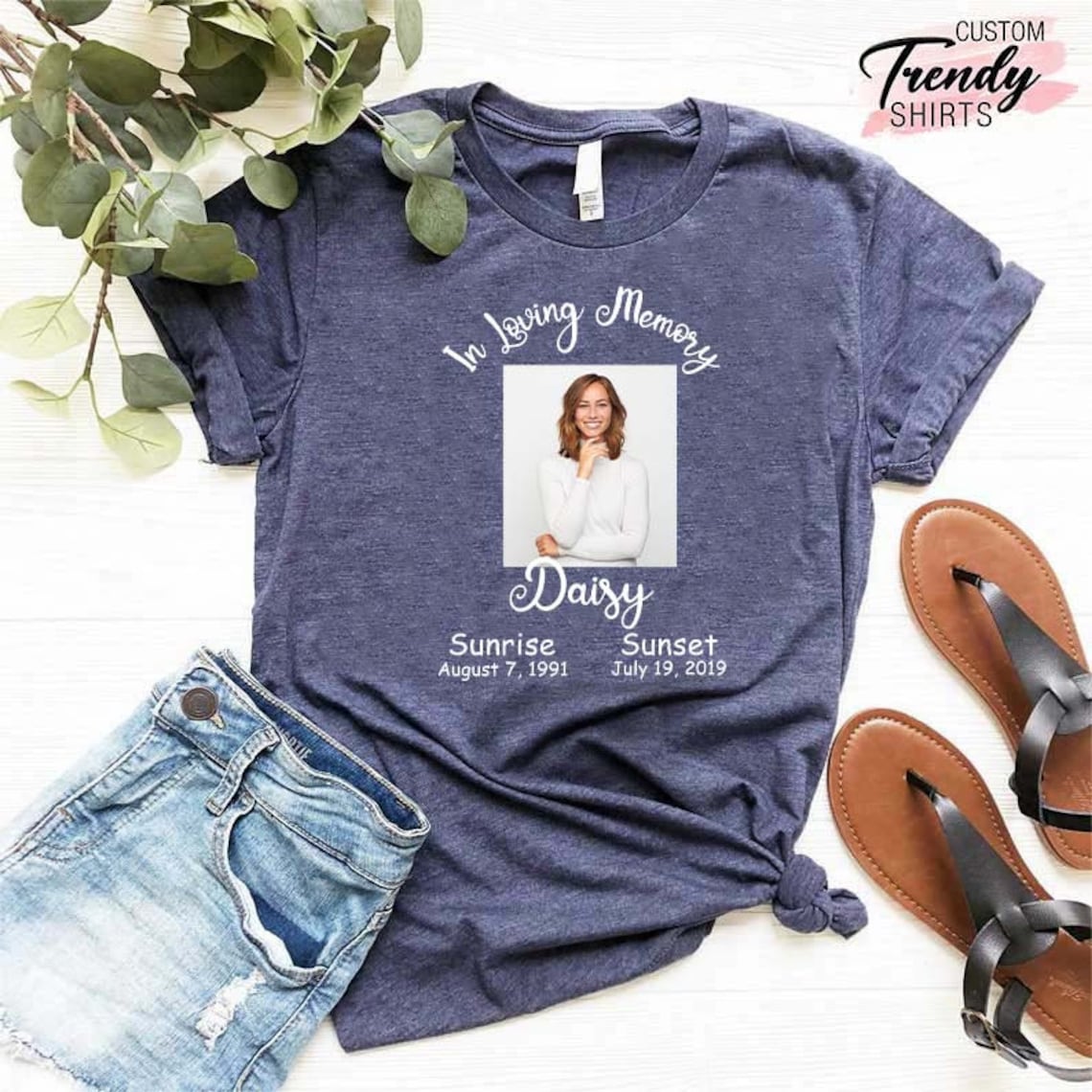 Custom Funeral Shirt Personalized Memorial T-shirt Grieving | Etsy