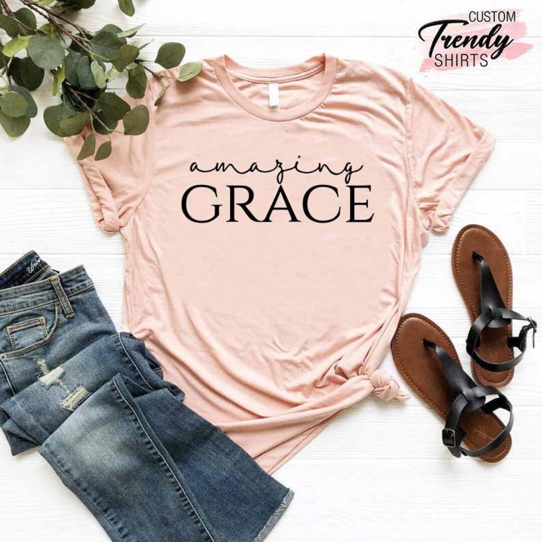 Amazing Grace Shirt, Church Shirt, Christian Shirt for Women, Grace ...