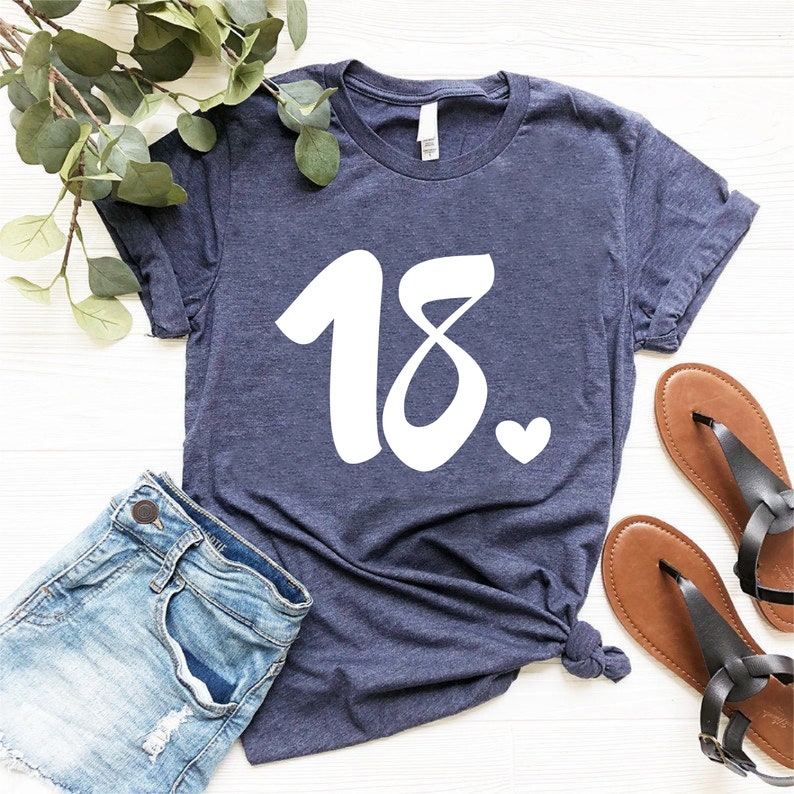18th Birthday Shirt 18th Birthday Outfit 18 Years Old Shirt - Etsy