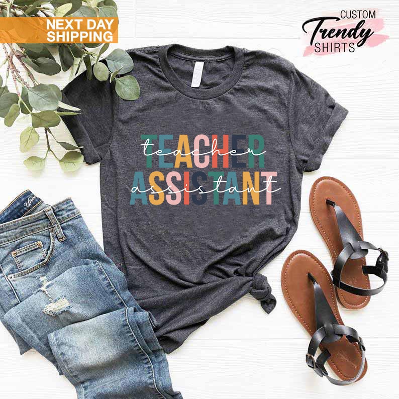 Teacher Assistant Shirt Teacher Aide Gifts Substitute - Etsy