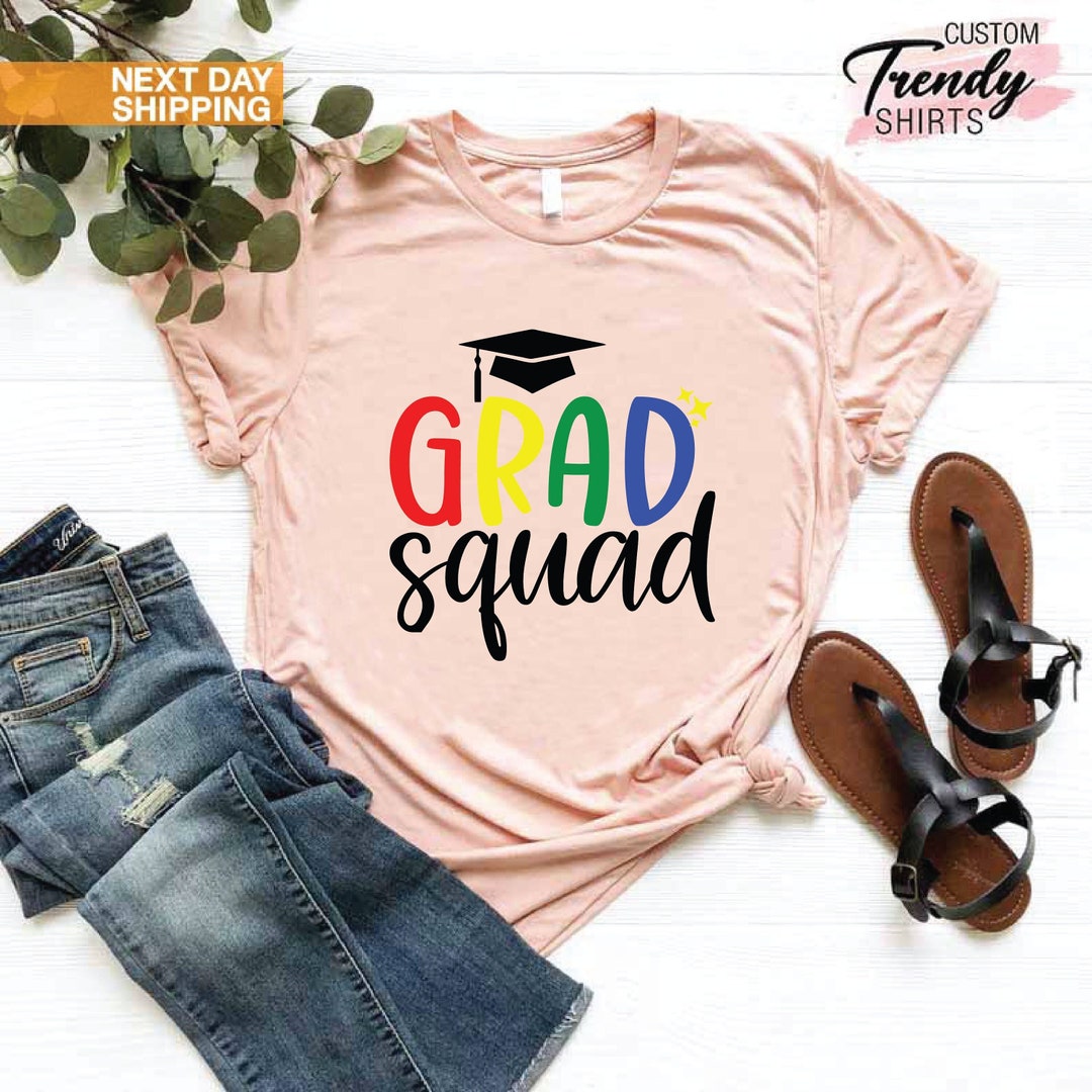 Grad Squad Family T-shirts,matching Graduation Shirt,graduation Gift ...
