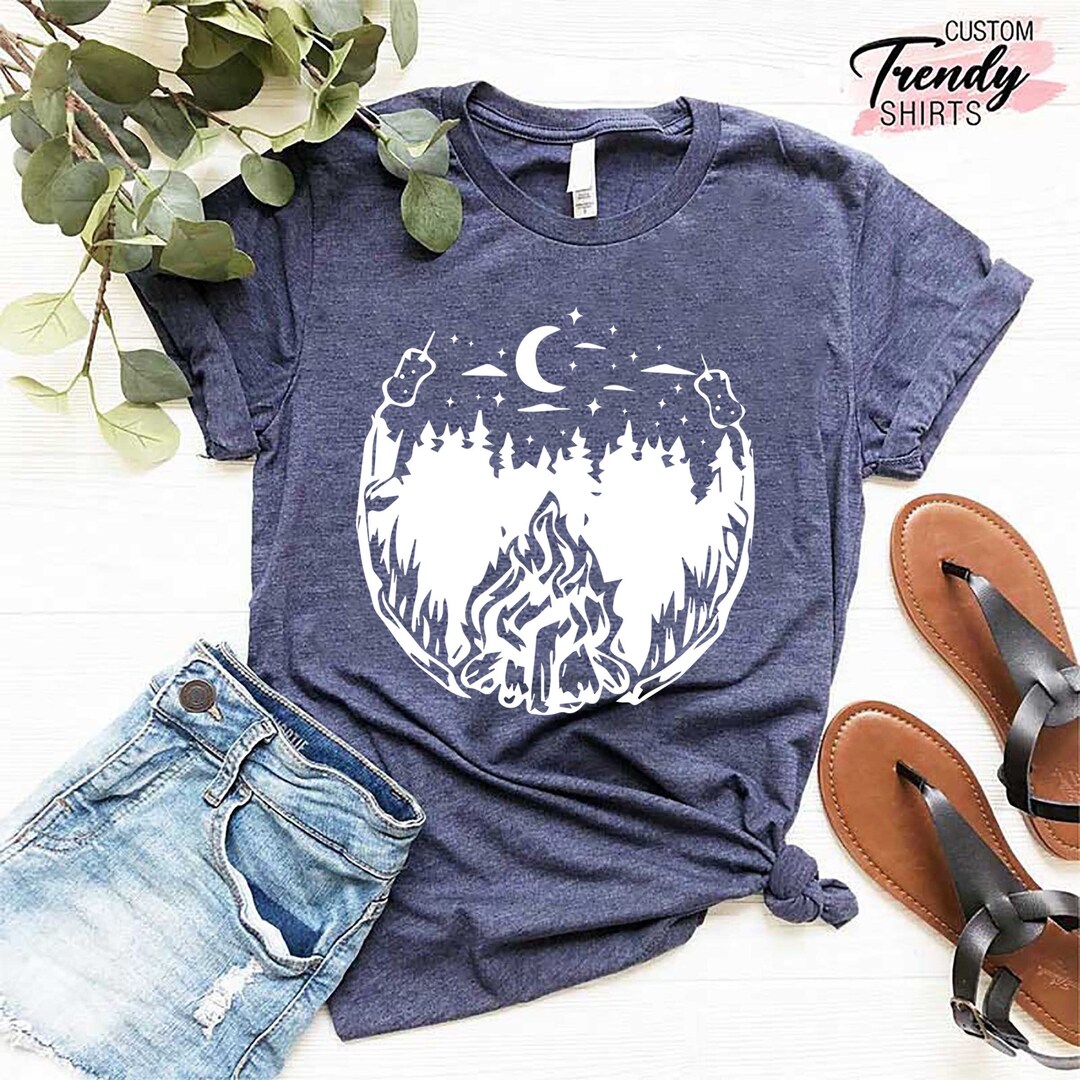 Campfire Shirt, Camping Gifts, Camp Lover Tshirts, Camper Shirt ...