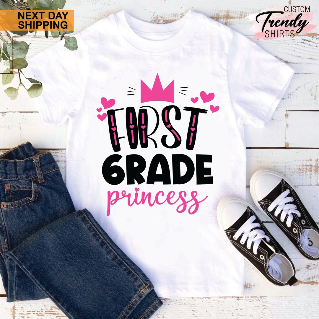 1st Grade Shirt Girl, Girls Back to School Shirt, First Grade Gift for ...