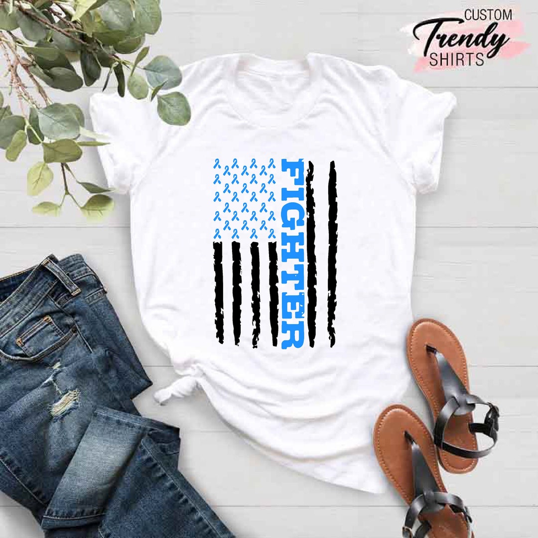 Colon Cancer Fighter Shirt, Colon Cancer Warrior, Cancer Survivor Gift ...