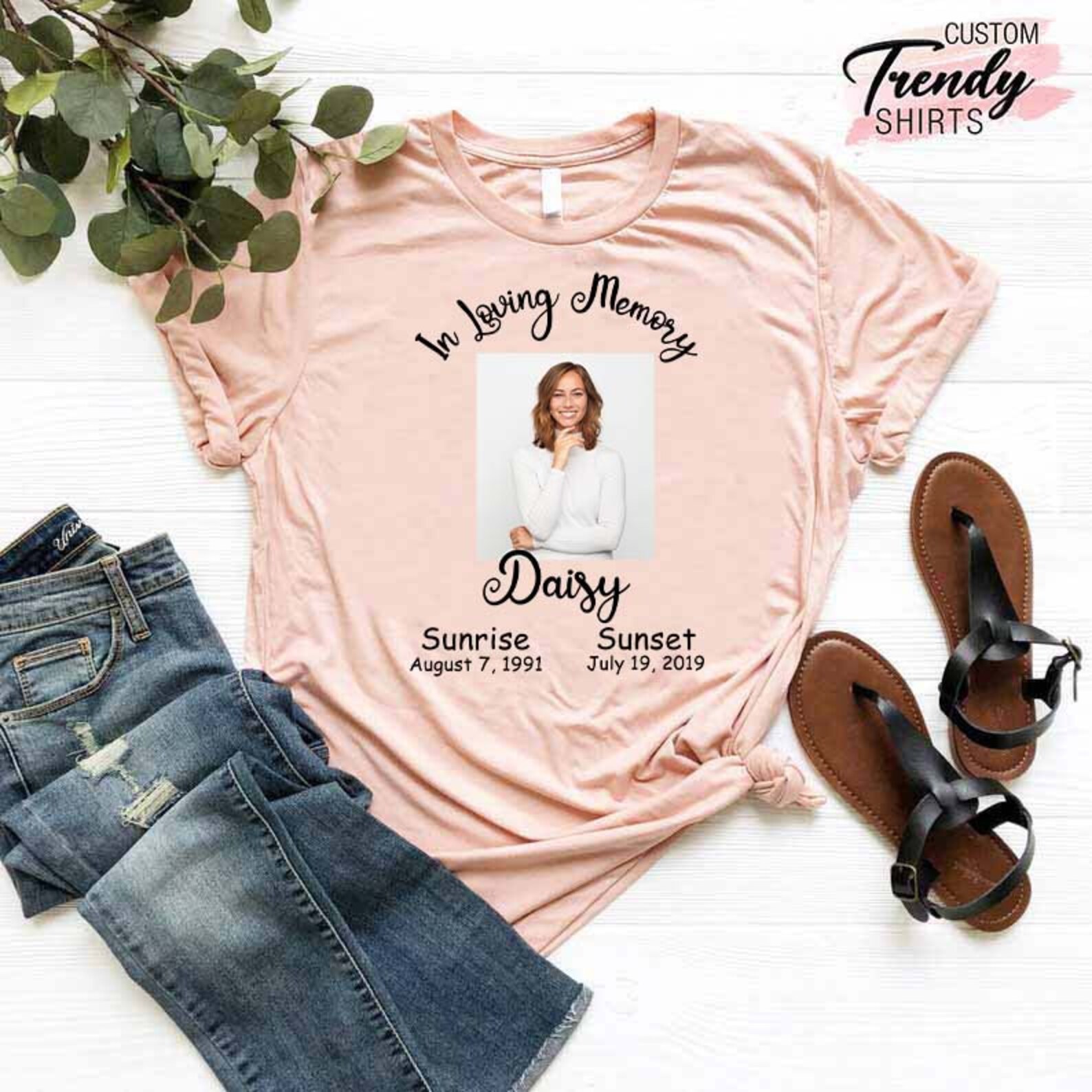 Custom Funeral Shirt Personalized Memorial T-shirt Grieving - Etsy