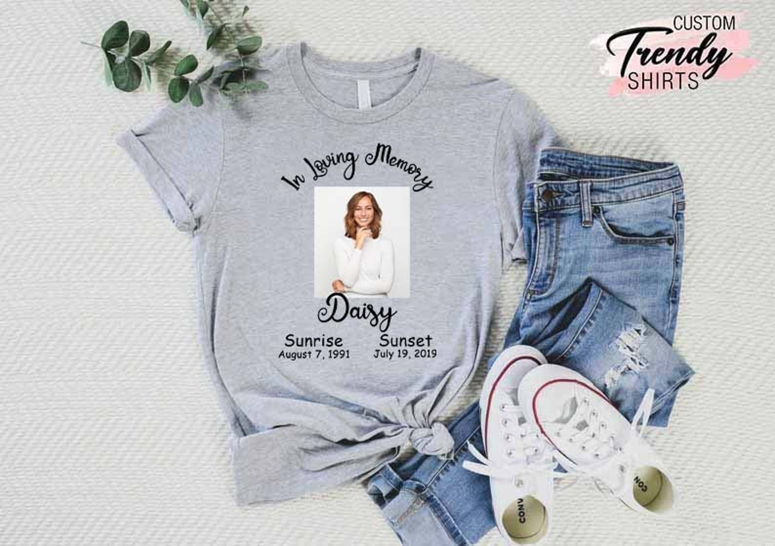 Custom Funeral Shirt Personalized Memorial T-shirt Grieving | Etsy