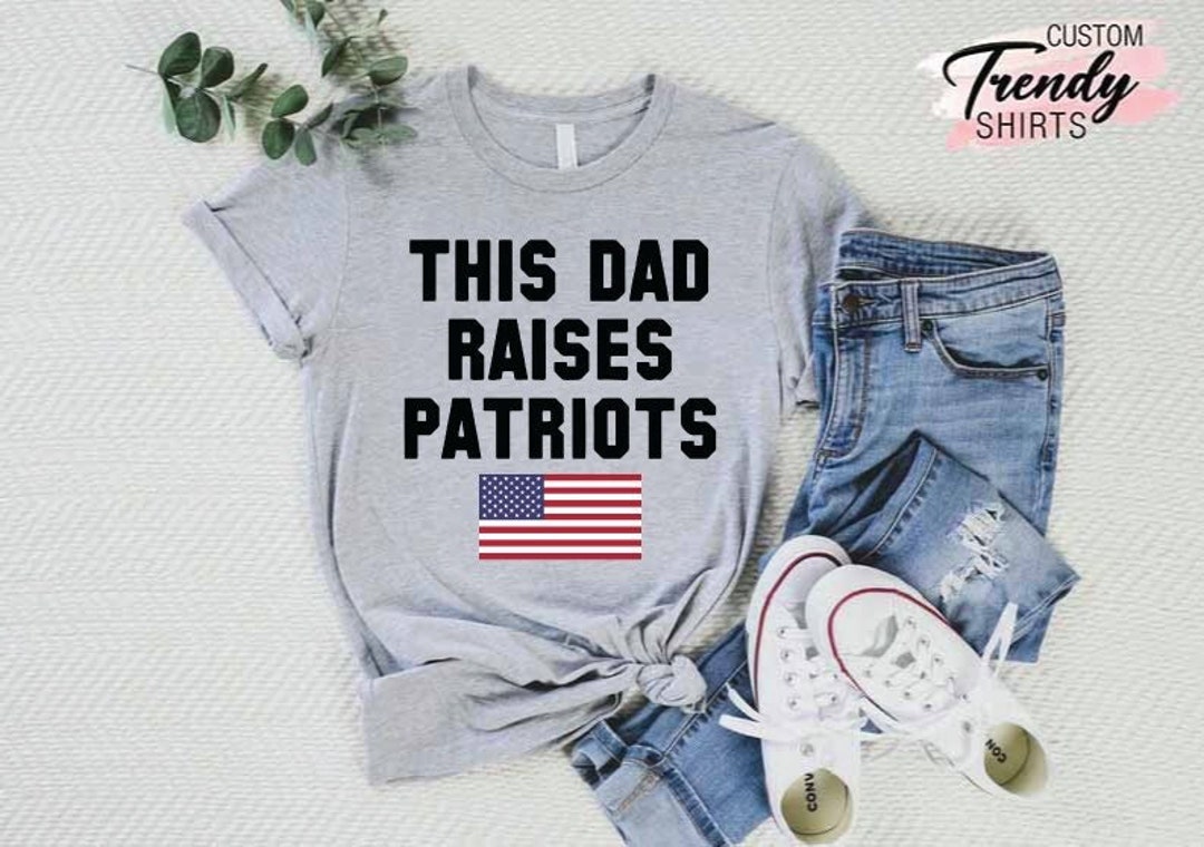 Patriotic Dad Shirt, American Flag Patriot T-shirt, Dad Gift, 4th of ...