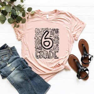 Sixth Grade Teacher Teacher Grade Gift 6th Grade Shirt - Etsy
