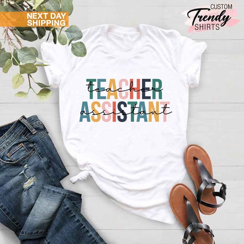 Teacher Assistant Shirt Teacher Aide Gifts Substitute - Etsy