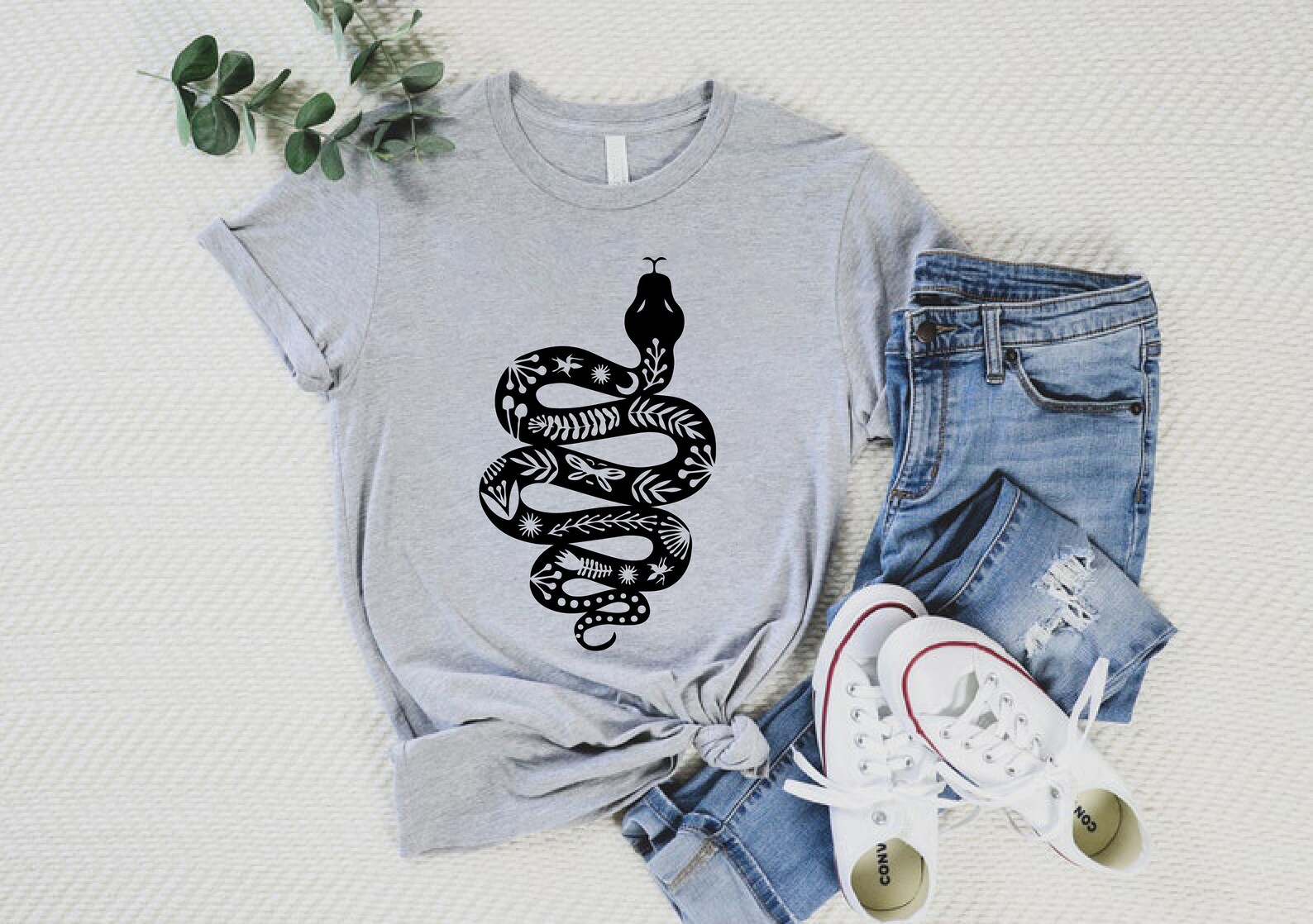 Snake and Flower Spiritual Shirt Snake Shirt Boho Shirt - Etsy