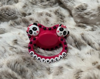 Adult Panda Pacifier - Etsy