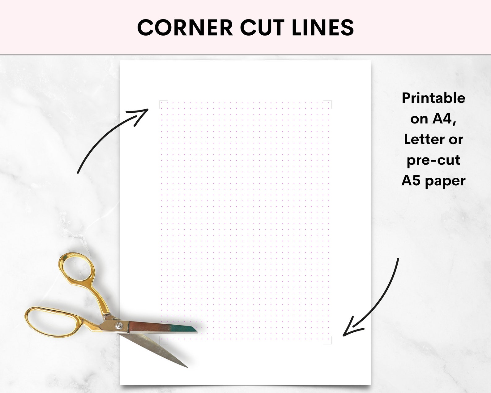 Printable Dot Grid Paper Note Taking Paper A5 Paper Grid - Etsy