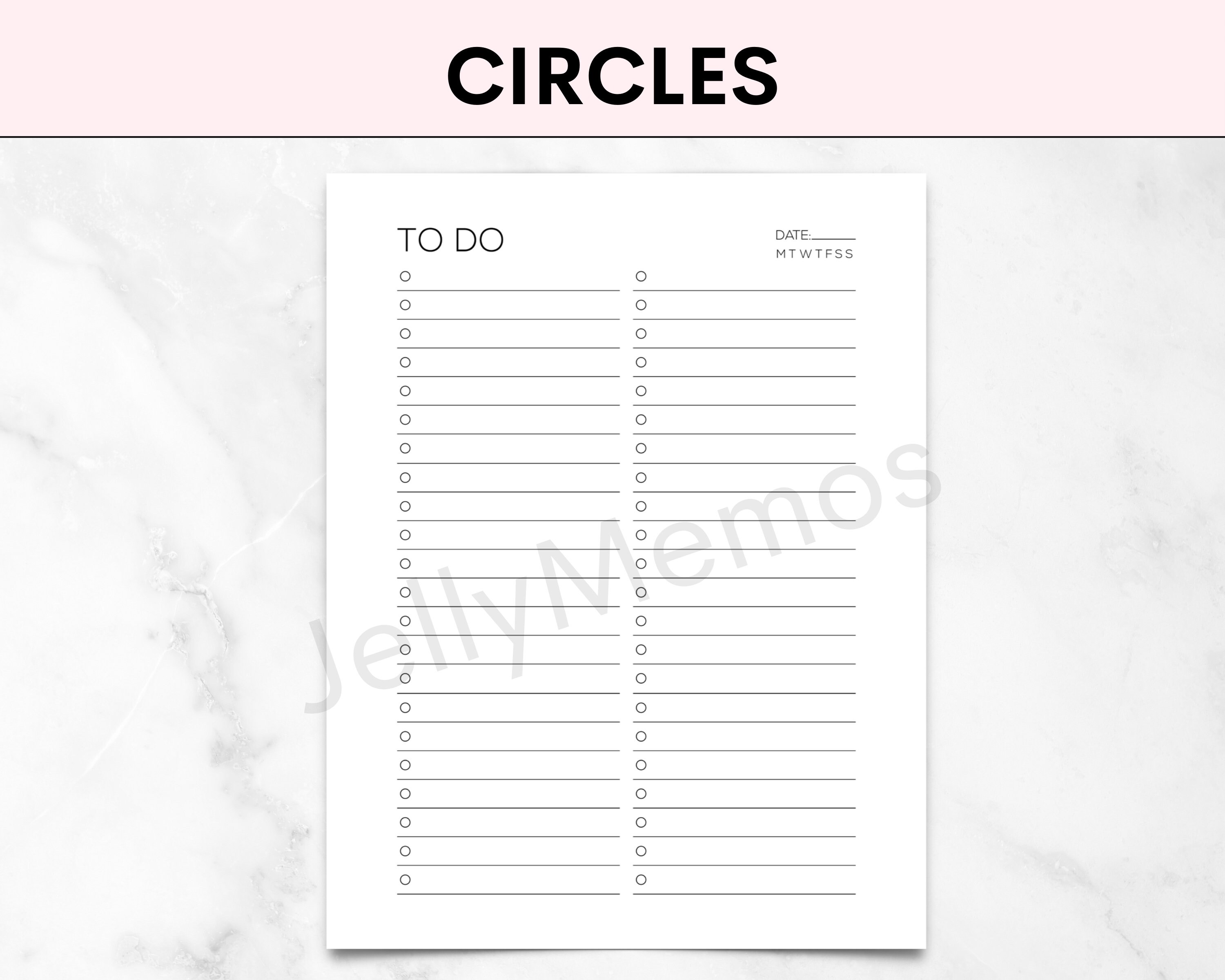 Printable To Do List Check List Daily Task List To Do List - Etsy México