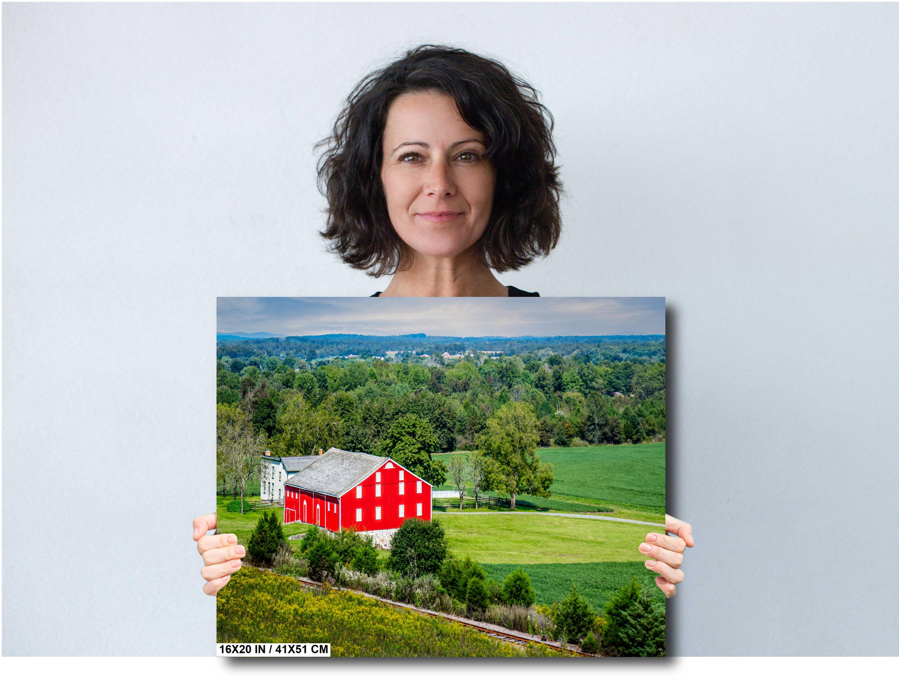 Gettysburg Red Barn Print: Mclean Farm, Adams County Pennsylvania Wall ...