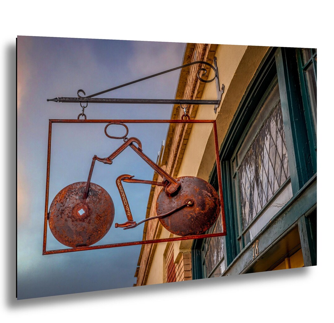Bisbee Arizona Rusted Bicycle Sign, Vintage Photography Wall Art - Etsy