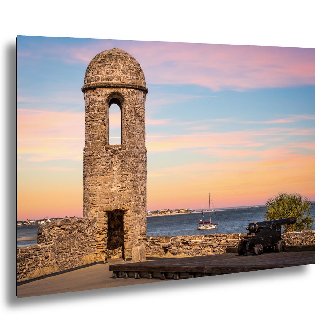 Castillo De San Marcos Sunset: St. Augustine Coastal Photography Wall ...