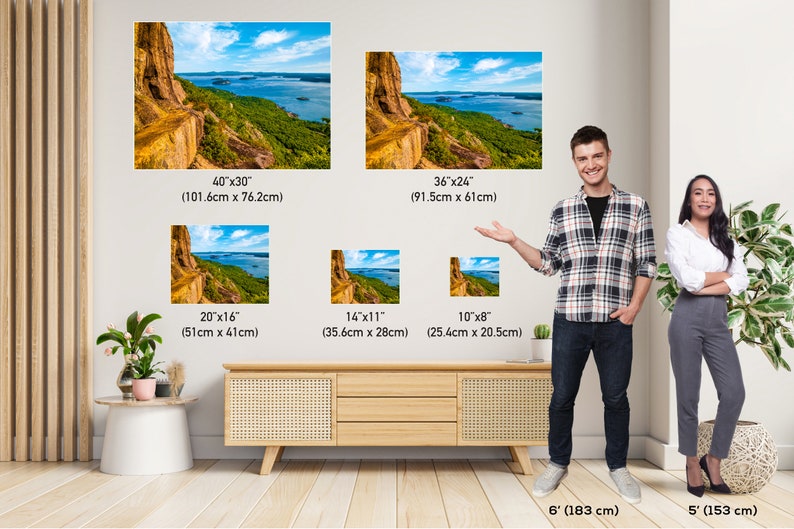 Vertical Wonder: the Precipice Trail in Acadia National Park Wall Art ...