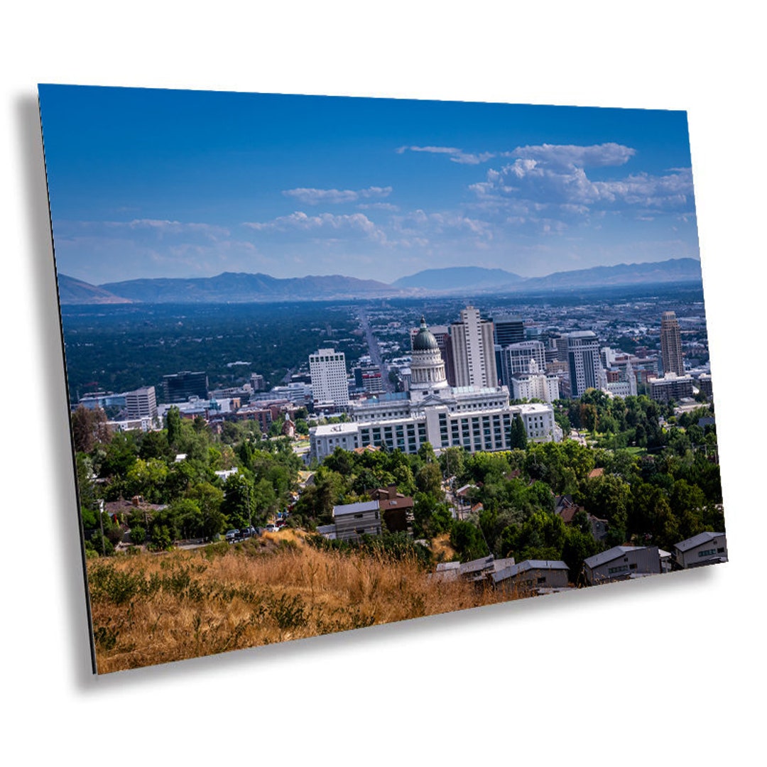 Cityscape Chronicles: Downtown Salt Lake City Utah Print Wall Art ...
