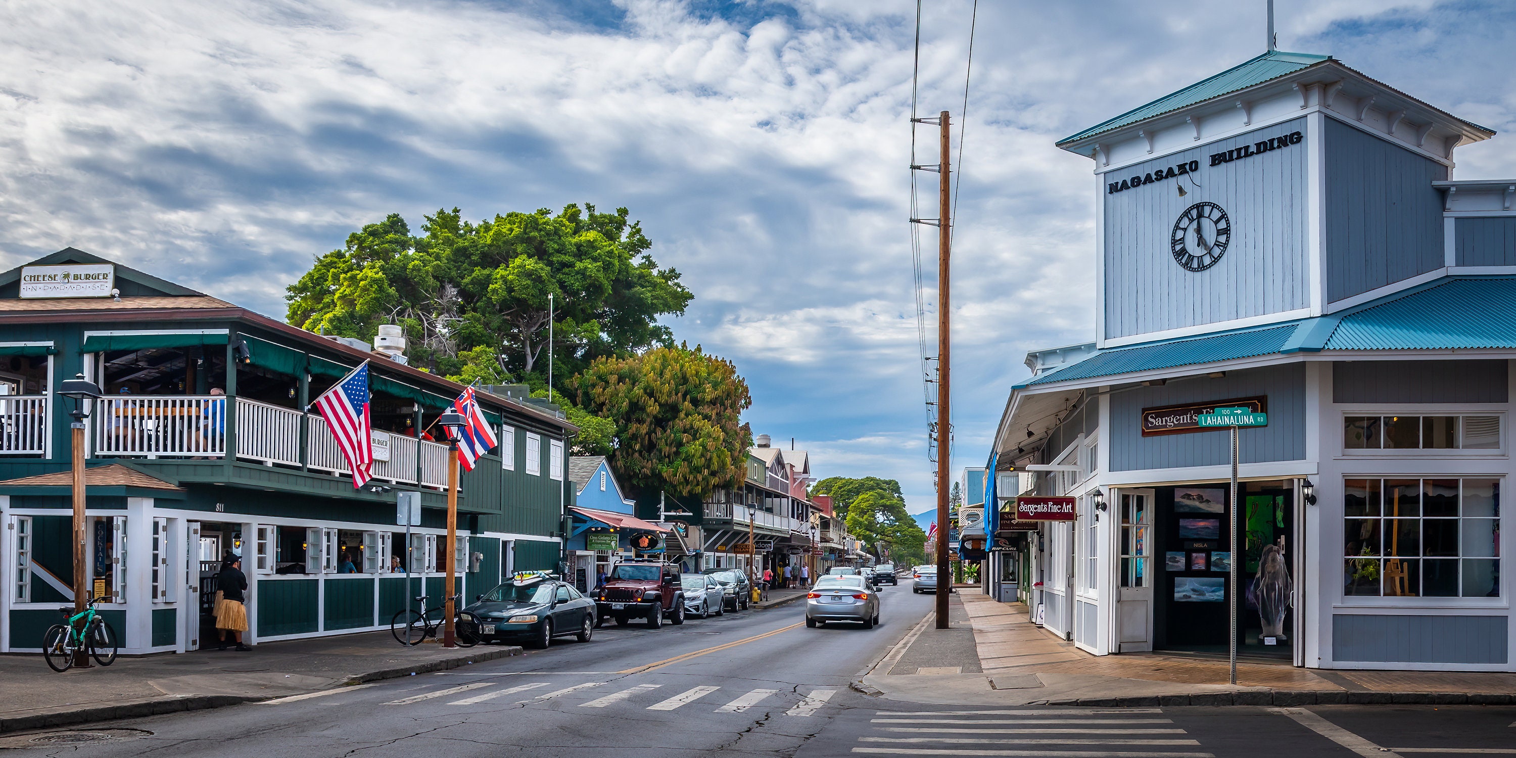 Front Street Lahaina: Maui Hawaii Historic Canvas Metal Print - Etsy
