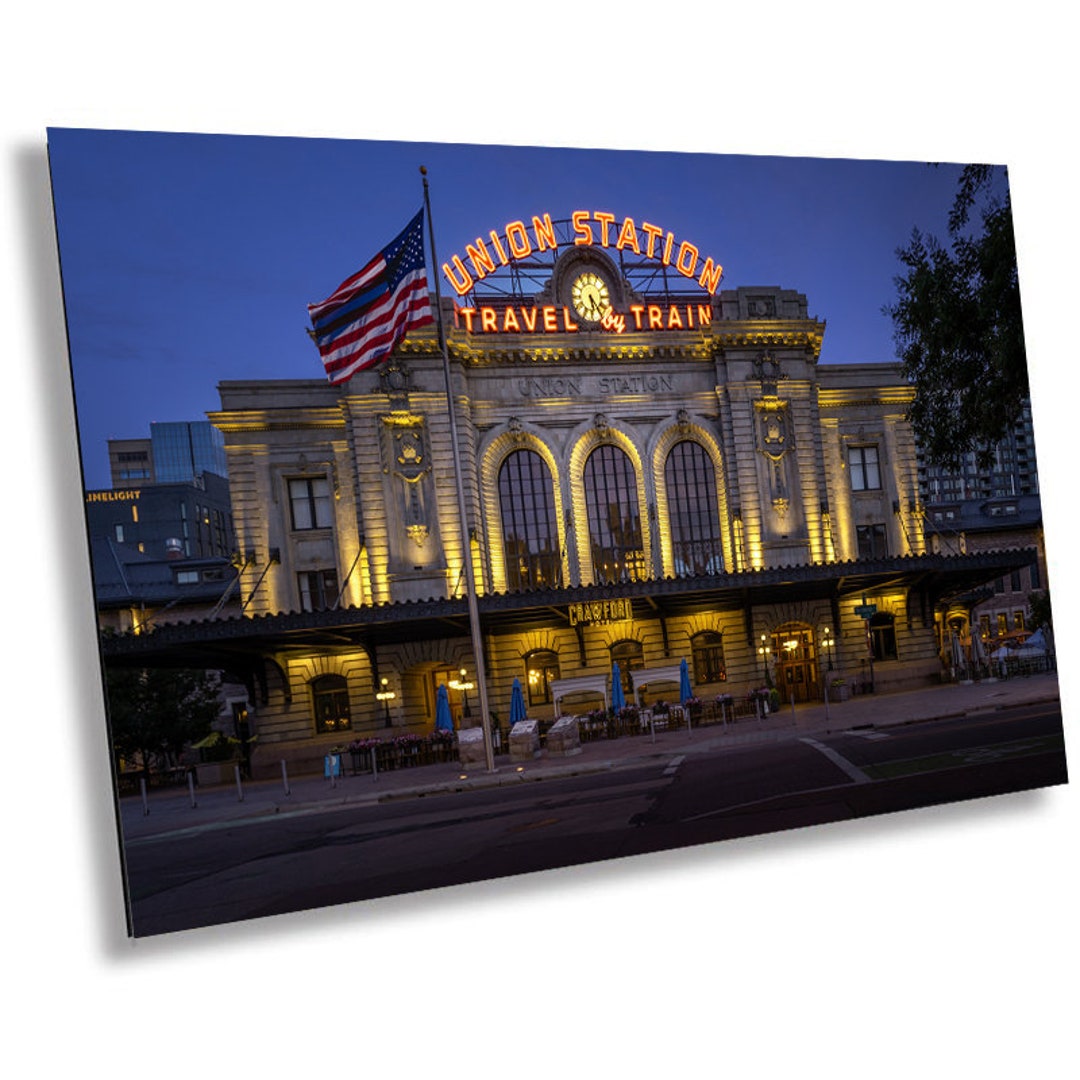 Denver Union Station Print: Colorado Landmark, Transportation Hub Wall ...
