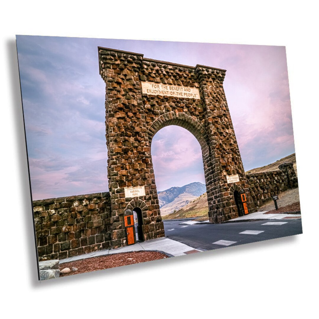 Roosevelt Arch Yellowstone Print: Montana Landscape Wall Art - Etsy