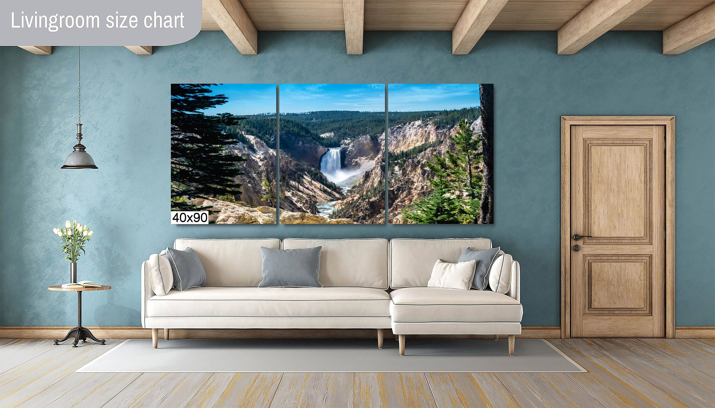 Rushing Waters: Lower Falls Yellowstone Waterfalls Photography Wall Art ...