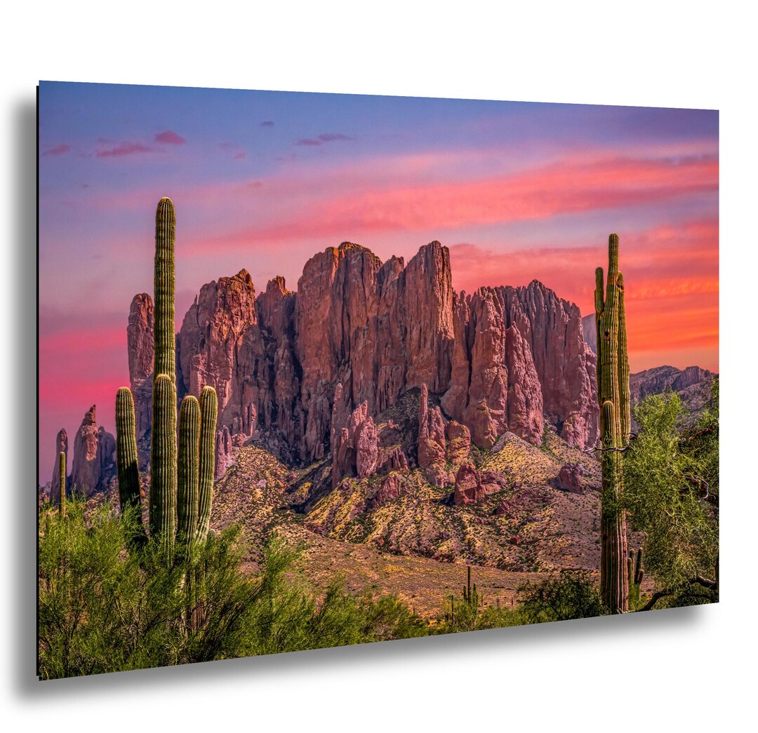 Superstition Mountains Arizona Desert Landscape Photography Wall Art - Etsy