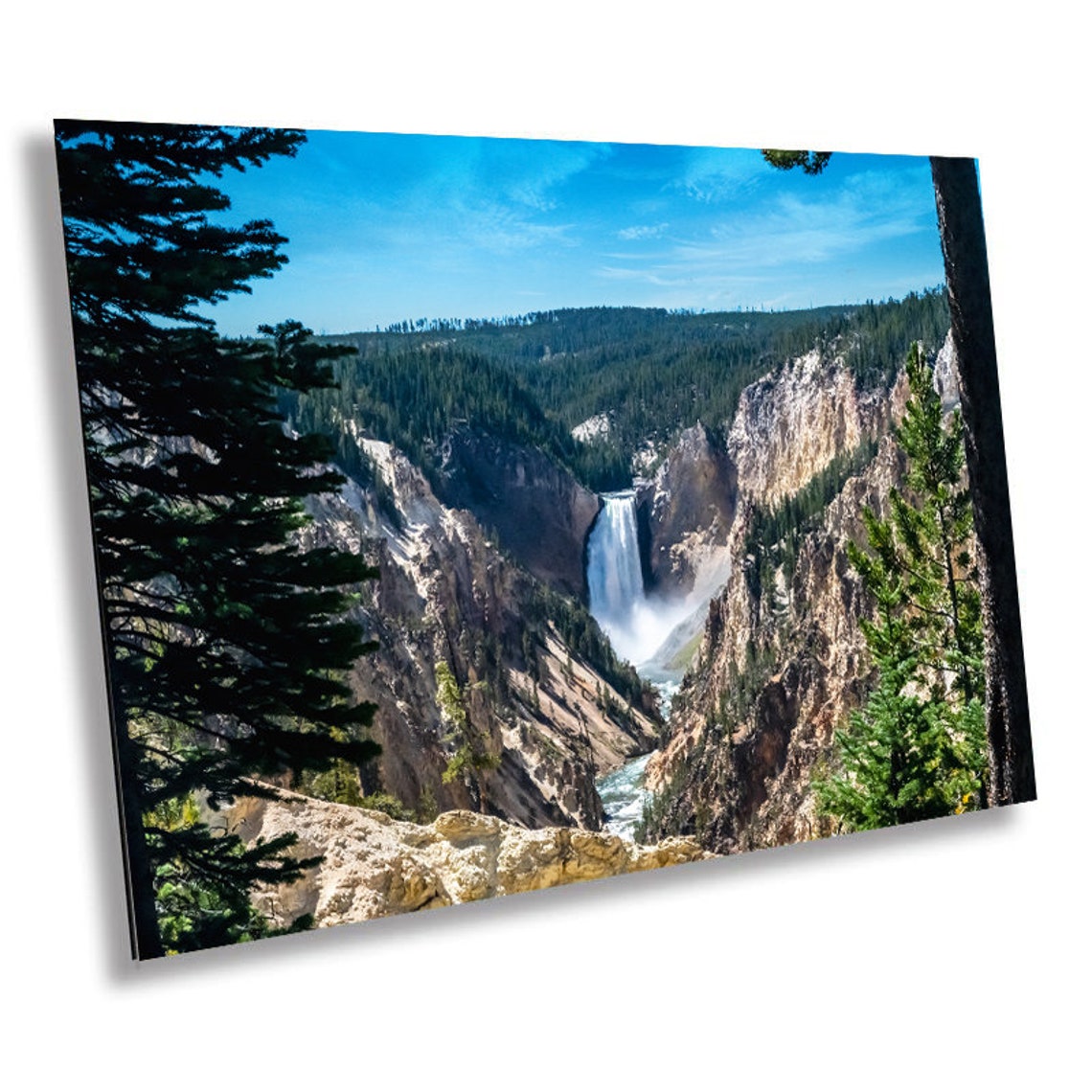 Rushing Waters: Lower Falls Yellowstone Waterfalls Photography Wall Art ...