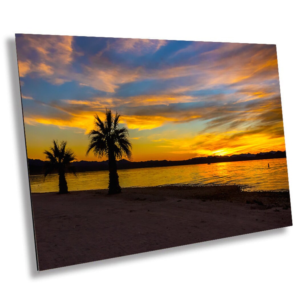Lake Havasu Sunset: Arizona Palm Trees, Desert Landscape Photography ...