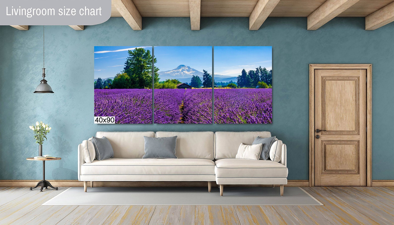 Mt Hood Lavender Field Print: Oregon Landscape Photography - Etsy