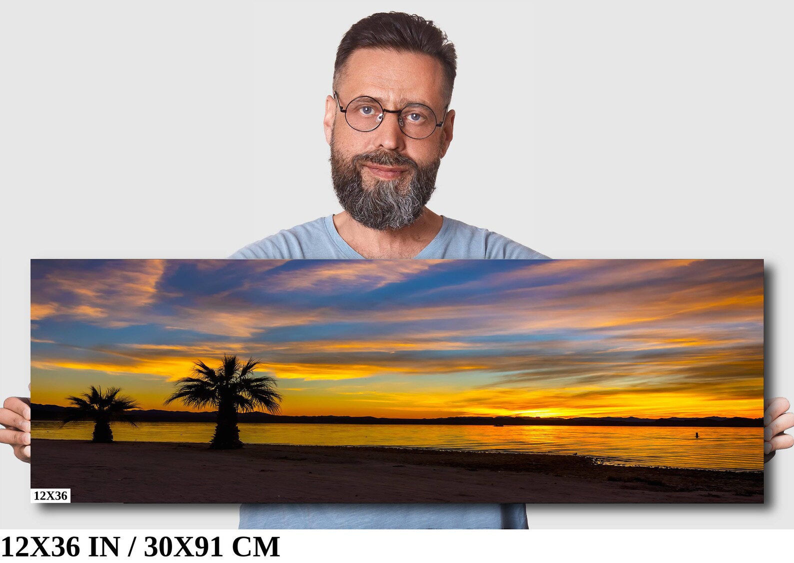Lake Havasu Sunset: Arizona Palm Trees, Desert Landscape Photography ...