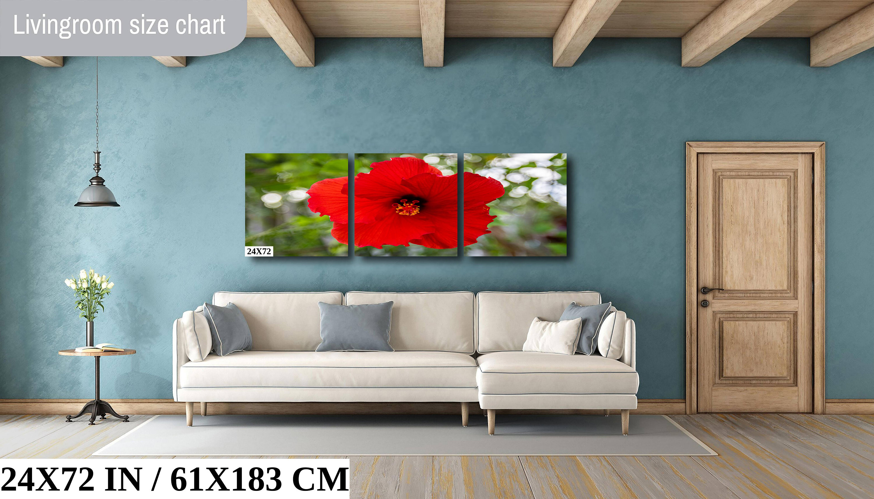 Ruby Blooms: Red Hawaiian Hibiscus Flower Photography Tropical Home ...