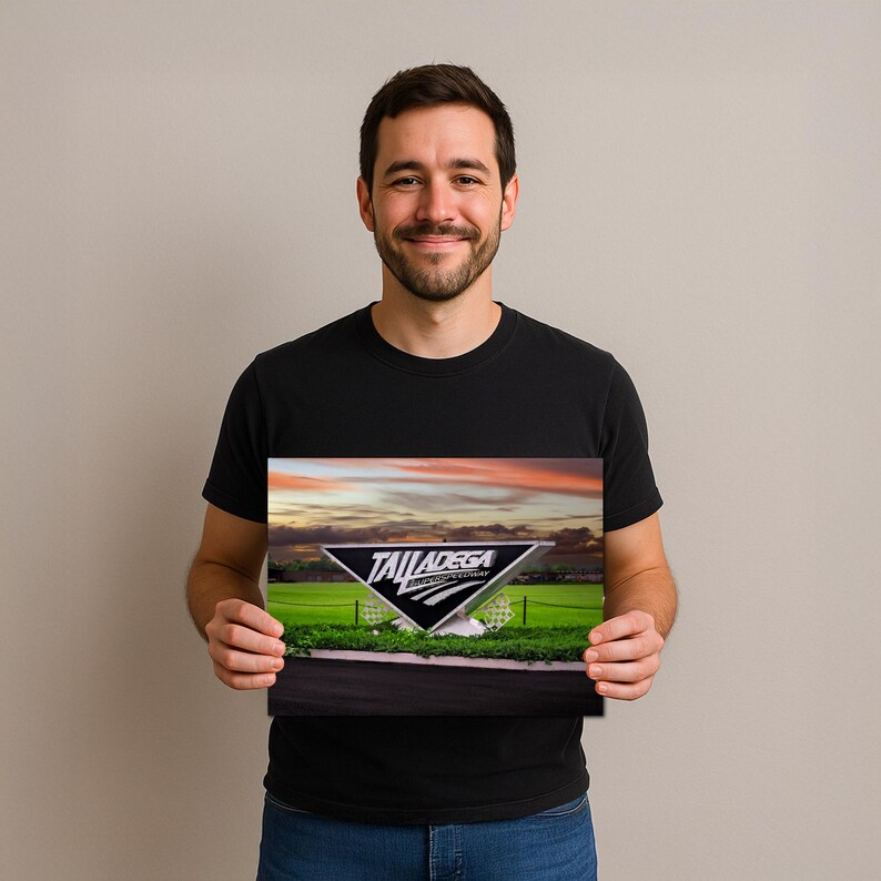 Talladega Superspeedway Sign Photography Print, Alabama Motorsport ...