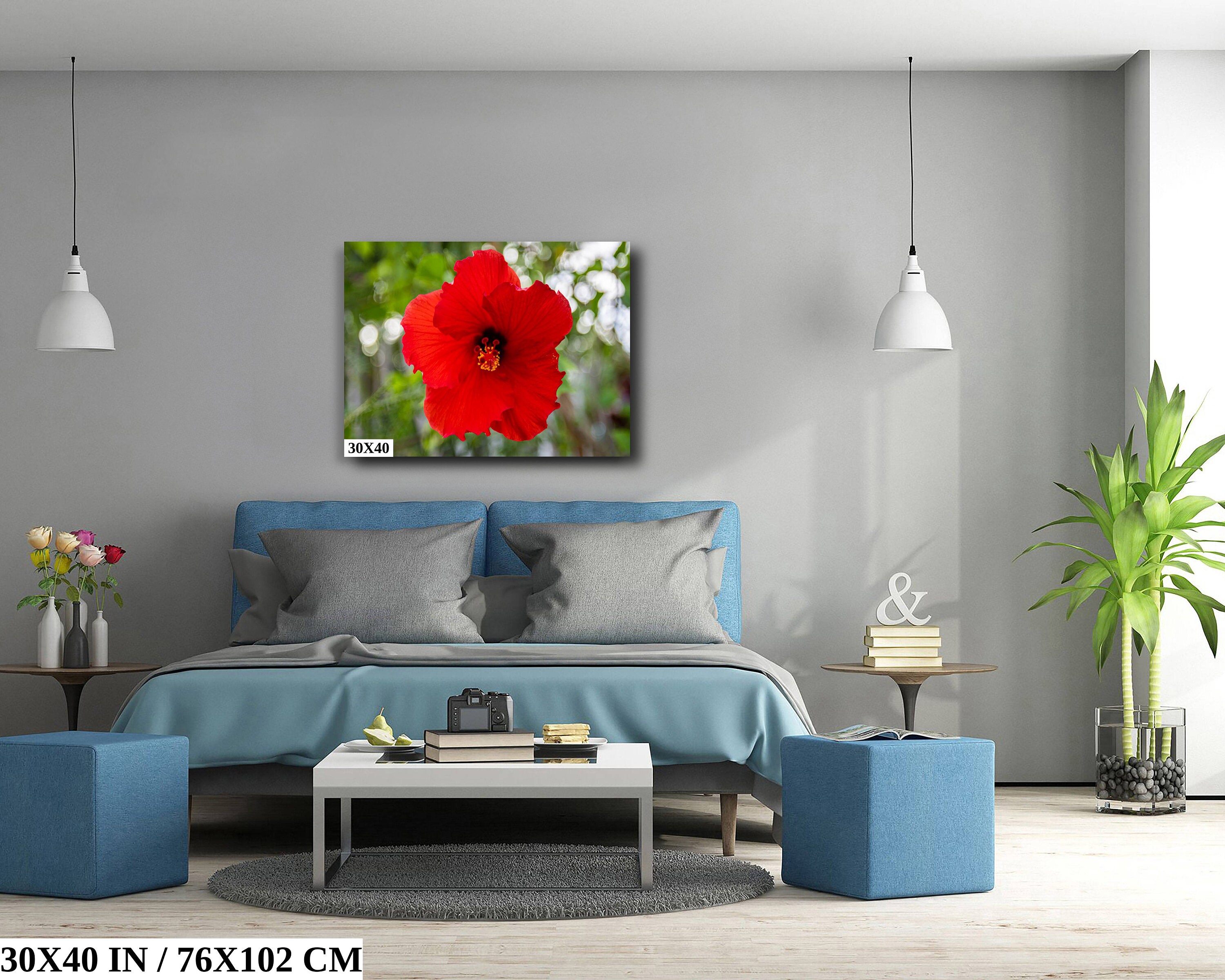 Ruby Blooms: Red Hawaiian Hibiscus Flower Photography Tropical - Etsy