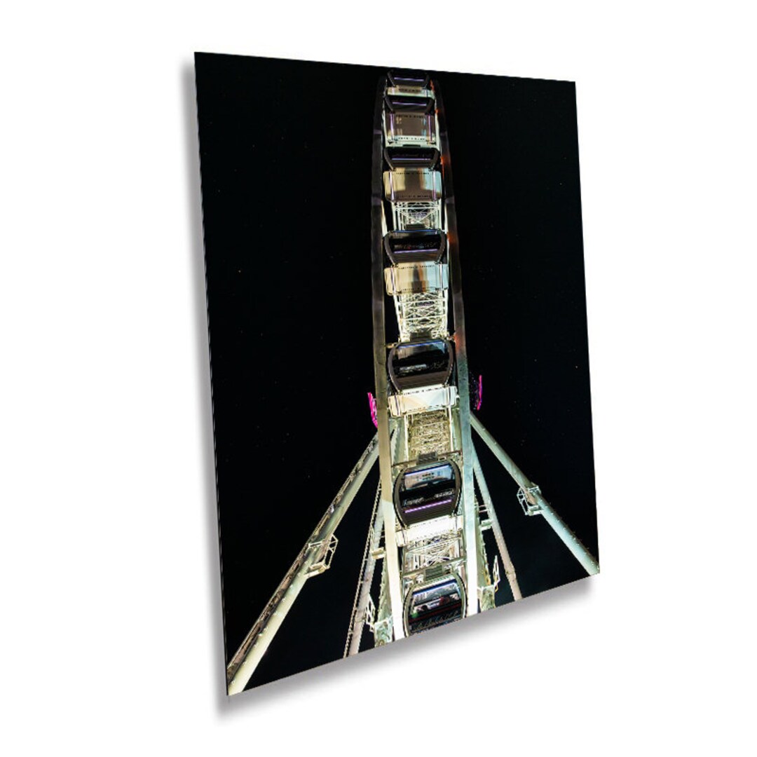 Spin City Lights: Ferris Wheel Magic at the Arizona State Fair Metal ...