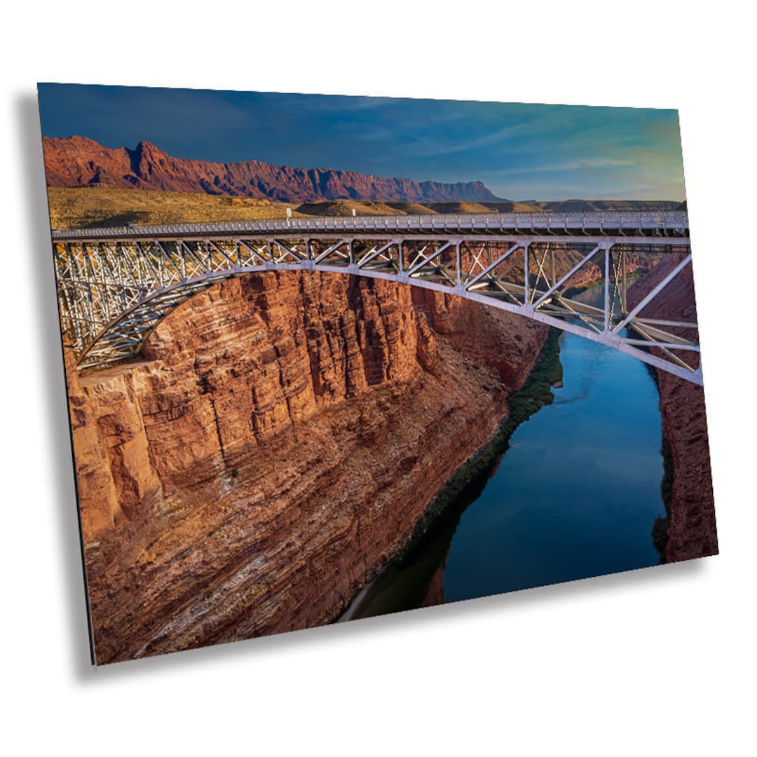 Historic Navajo Connecting Arch Bridge Arizona Colorado River Wall Art ...
