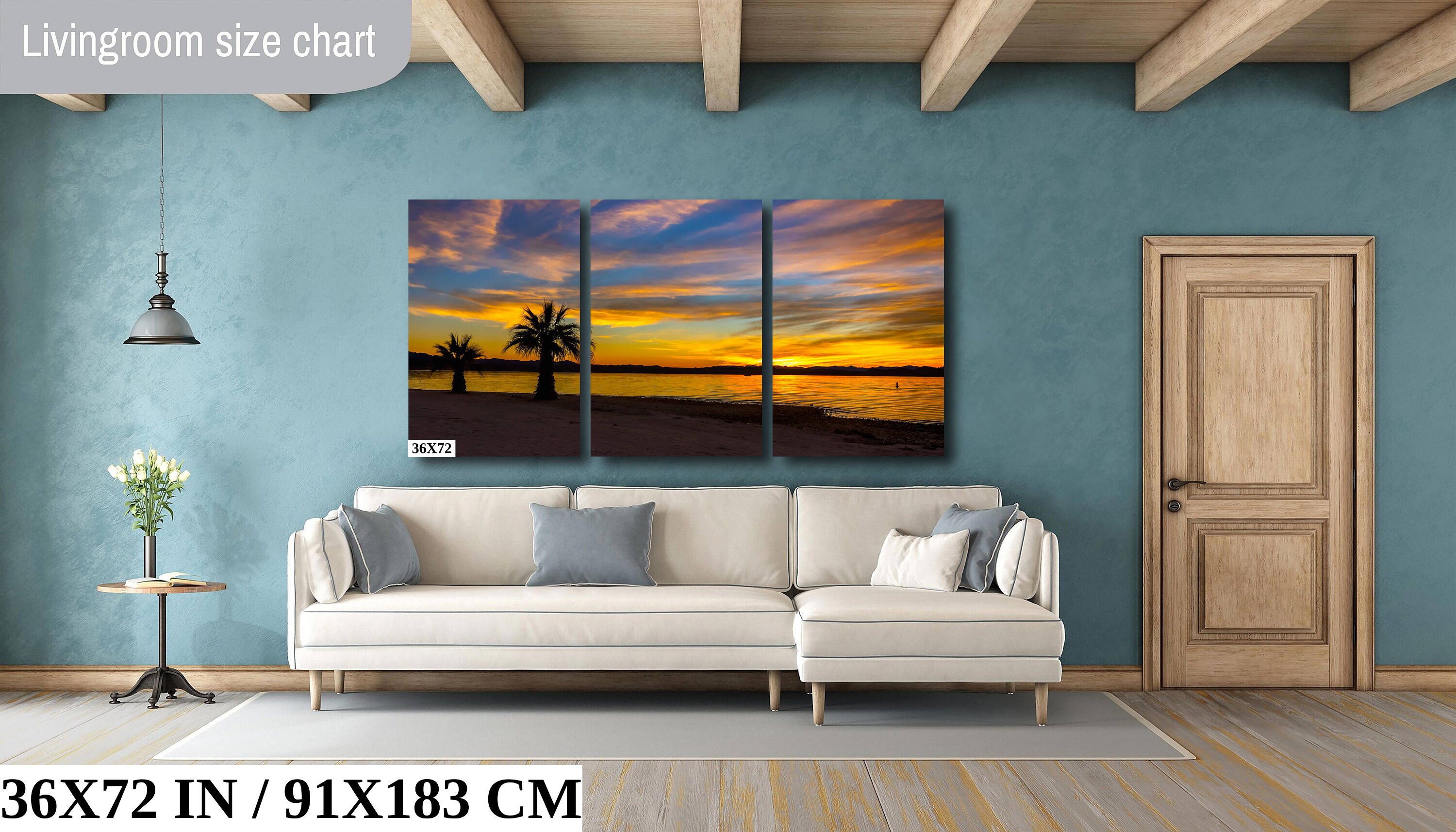 Lake Havasu Sunset: Arizona Palm Trees, Desert Landscape Photography ...