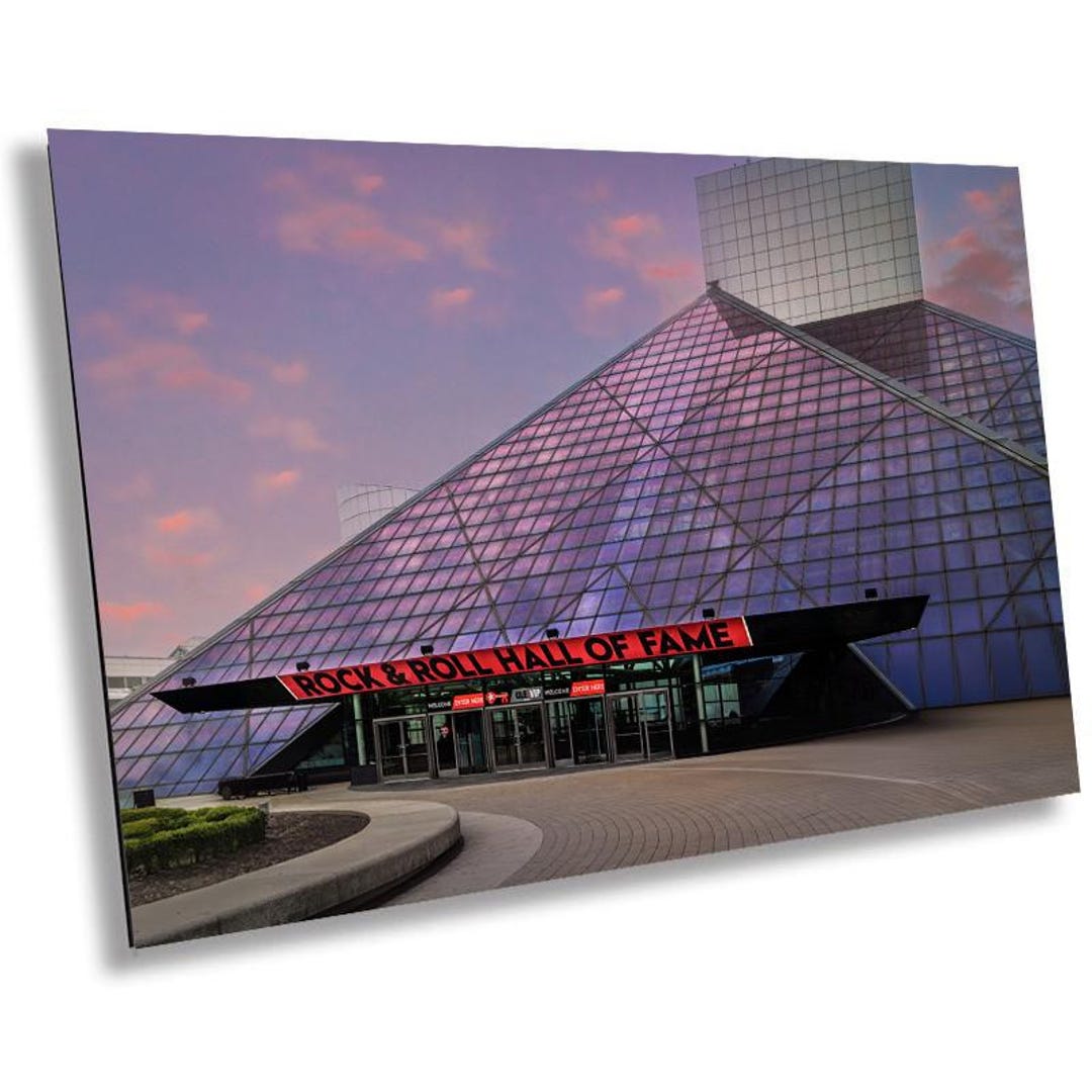 Rock and Roll Hall of Fame Print: Cleveland Ohio Museum Wall Art - Etsy